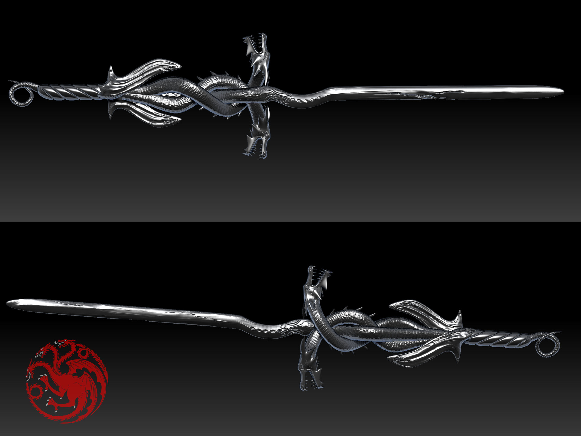 ArtStation - Targaryen house sword design