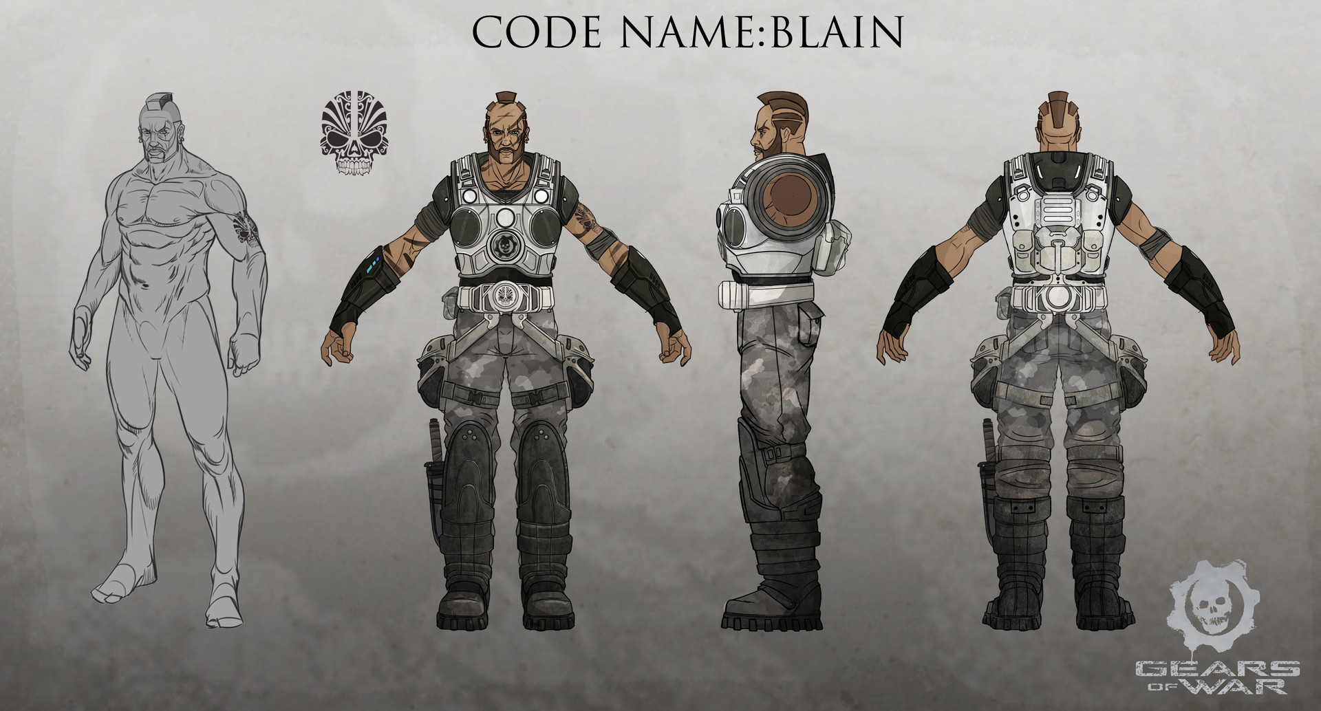 Orthographic Character Drawing