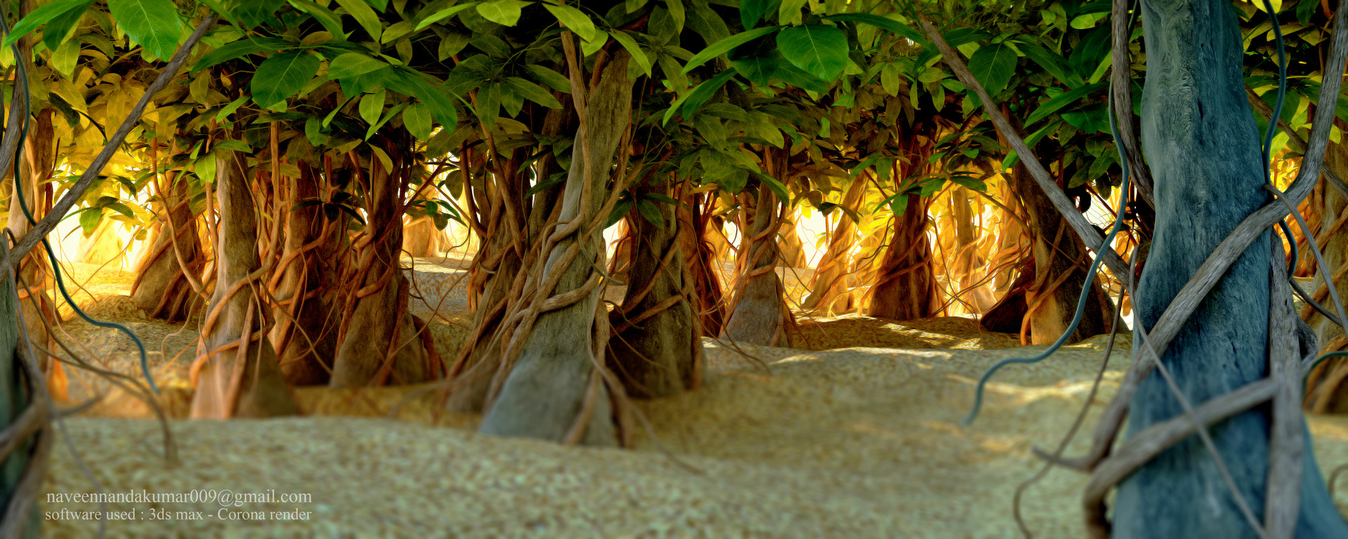 ArtStation - Golden forest