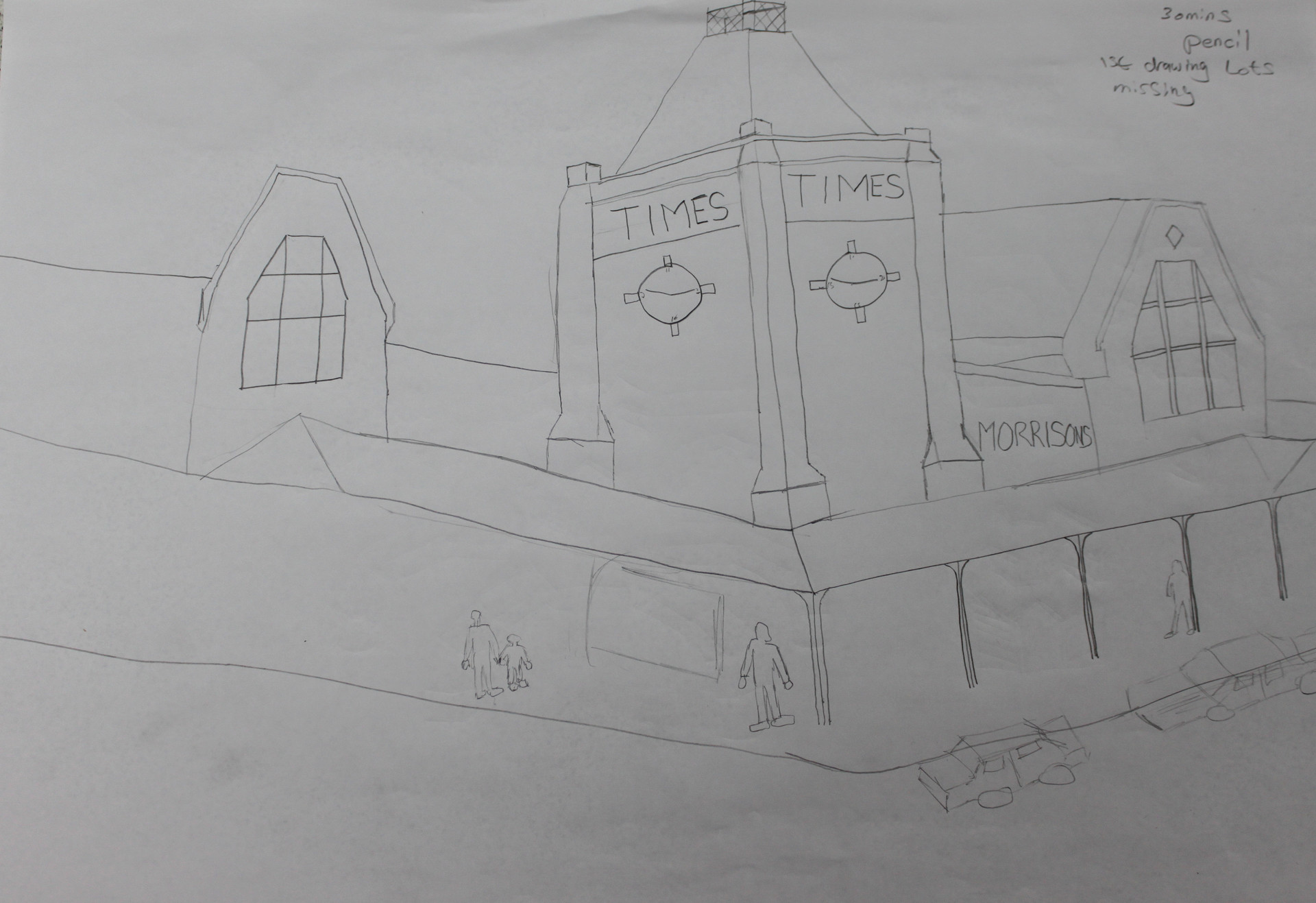 how to draw buildings from life