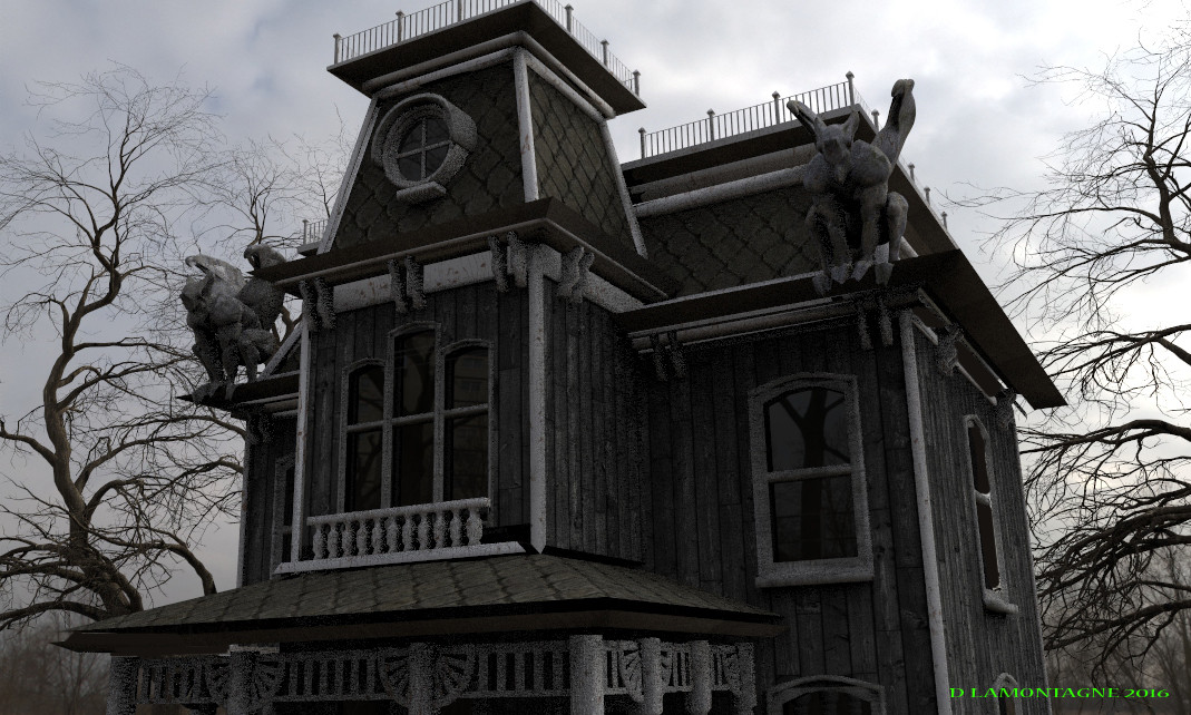 ArtStation - Halloween Bates Mansion