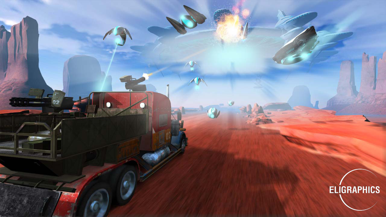 ArtStation - Truck vs Aliens (iOS)