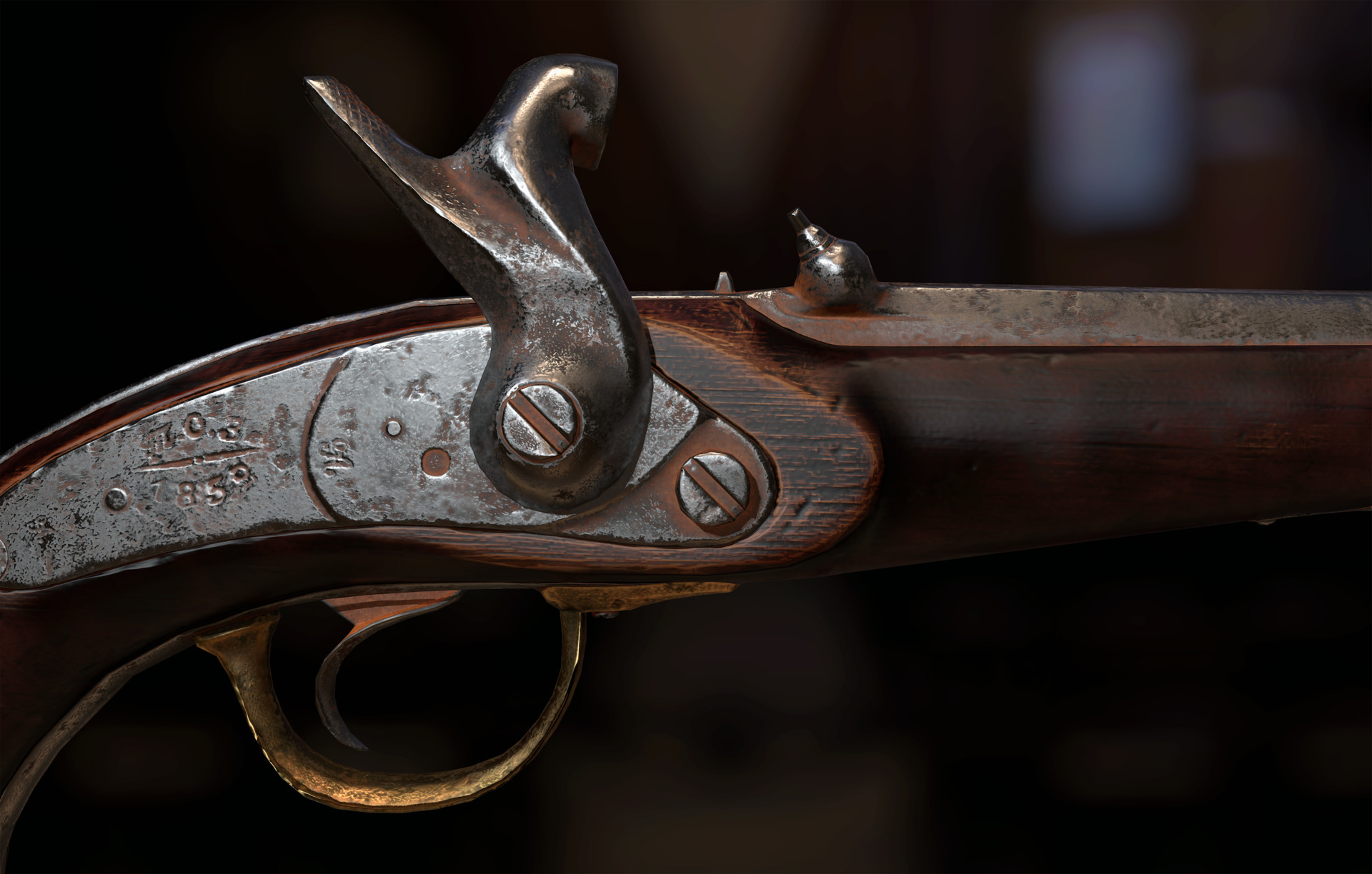 ArtStation - Russian soldier priming pistol sample 1848