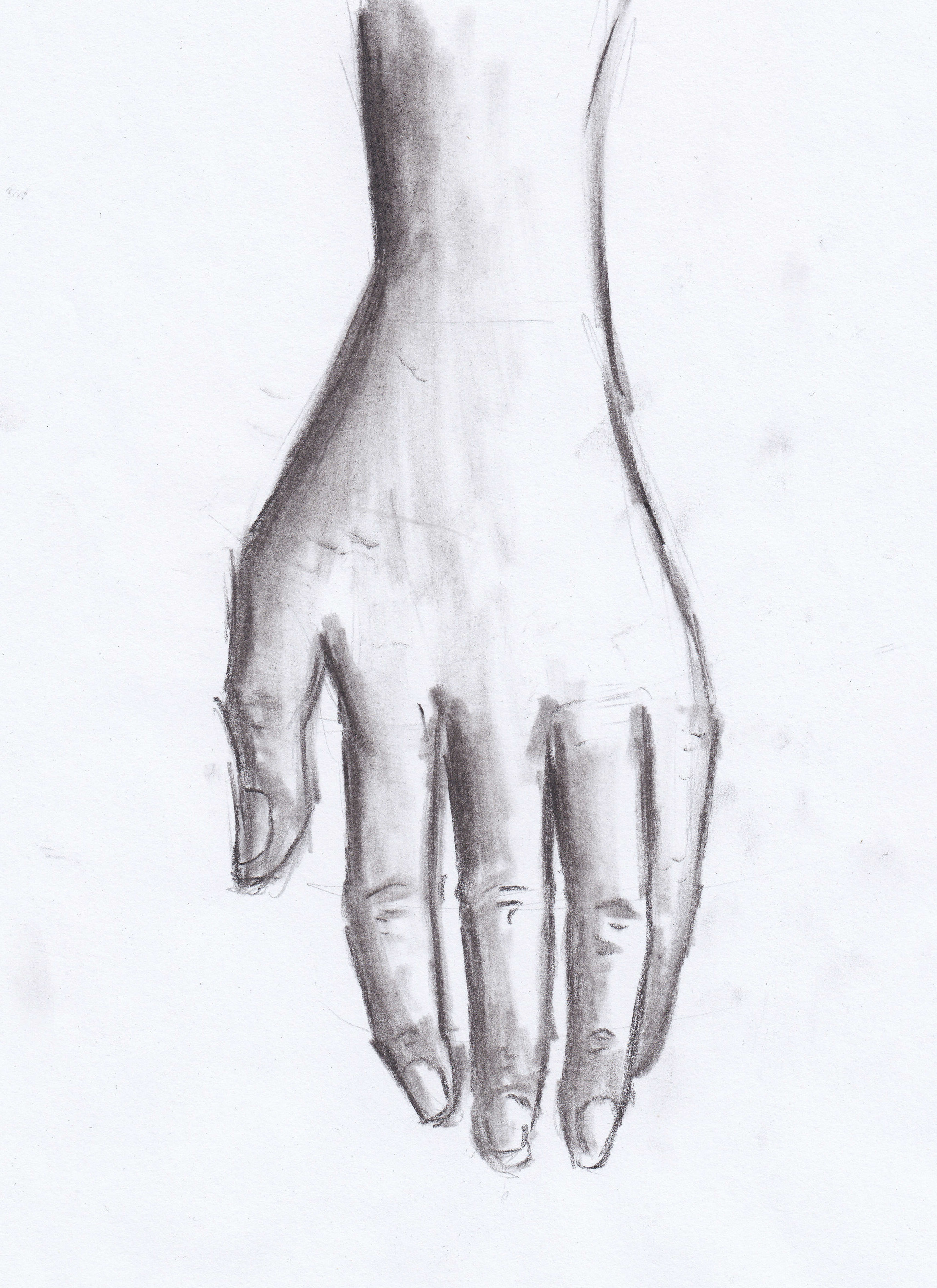 how to draw hands relaxed