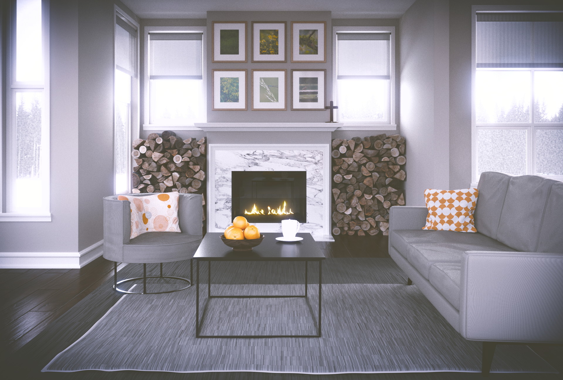 ArtStation - Winter Haven ~ Modern Interior