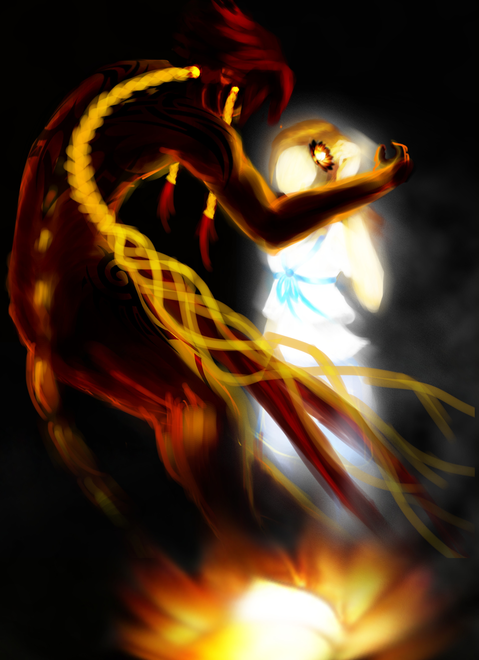 ArtStation - Work in Progress- Halloween 2016- Demon and Ghost