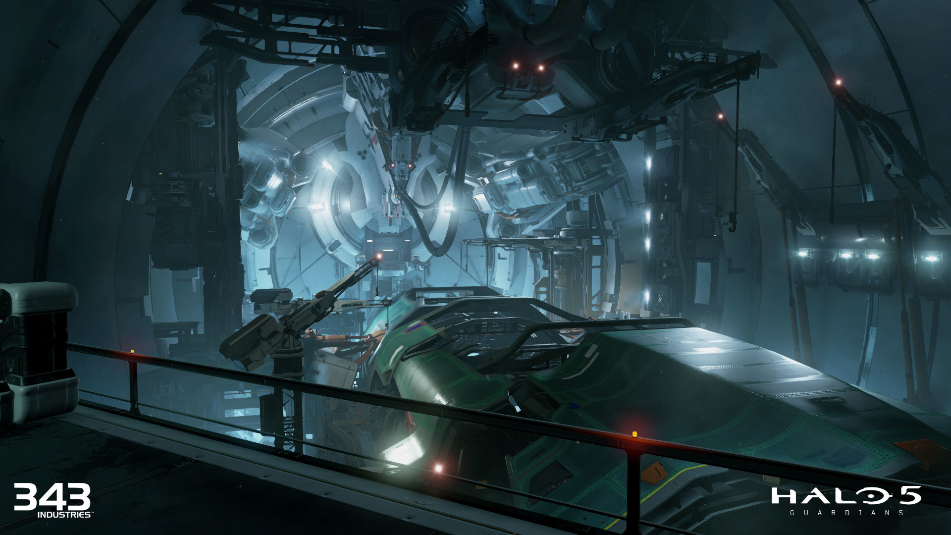 ArtStation - Halo 5 - Argent Moon Shipyard Vista