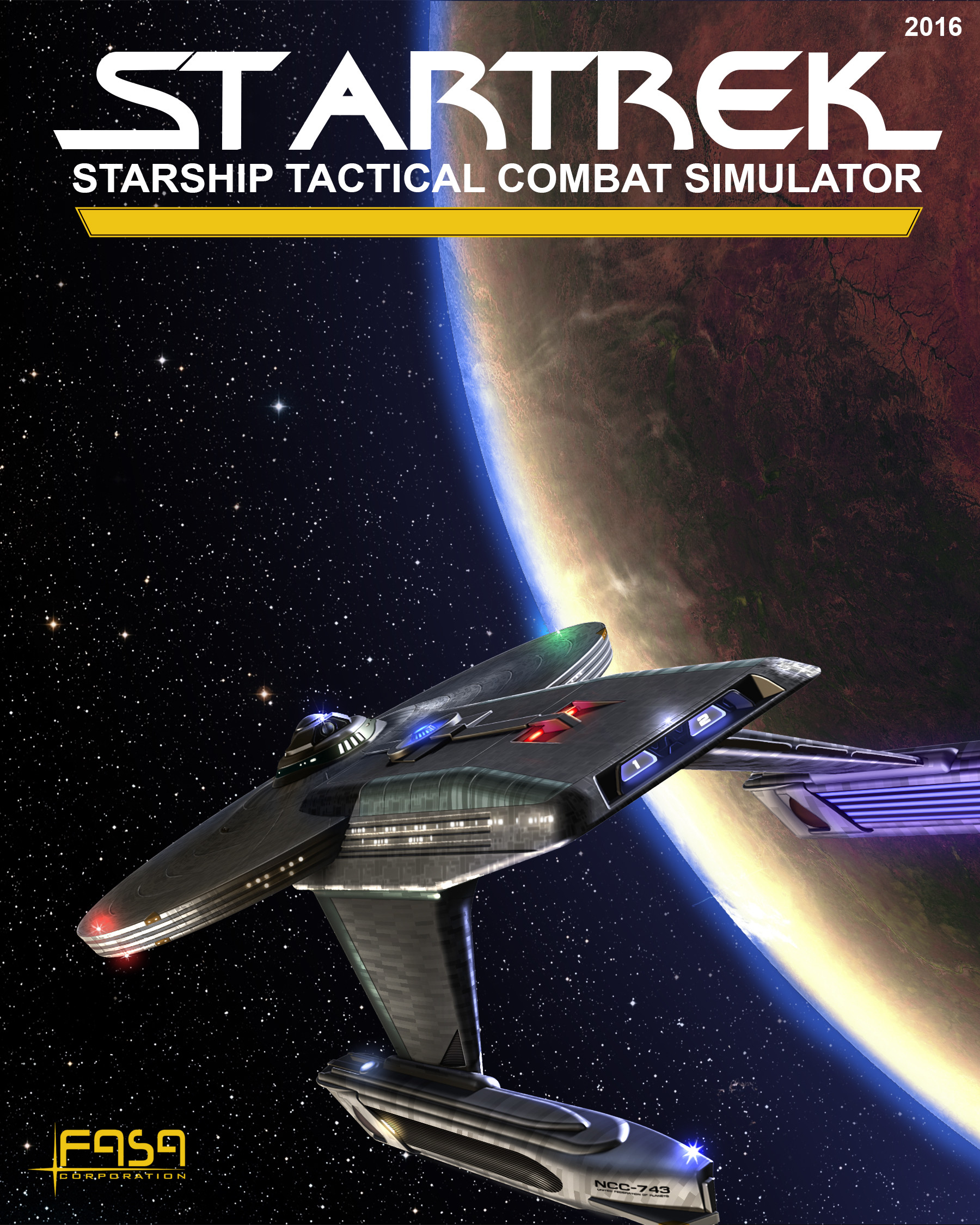 ArtStation - FASA Star Trek Baker Class Box Art