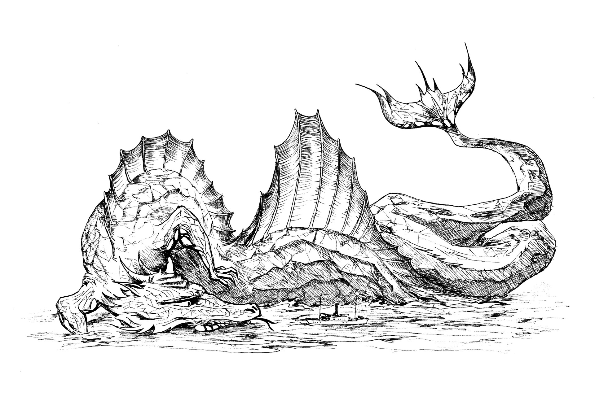 ArtStation - sea dragon