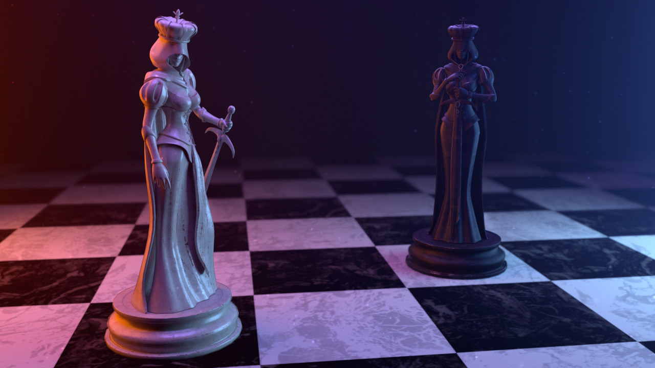 ArtStation - ChessGame Queens