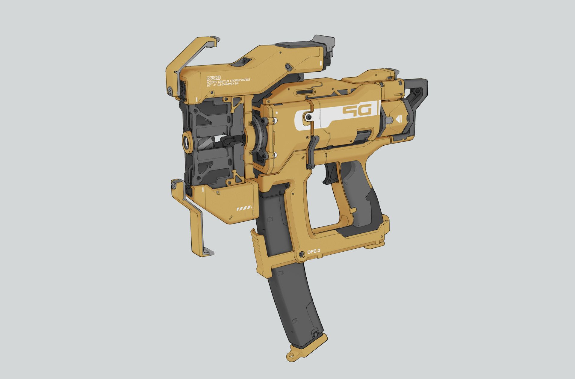 ArtStation - Electromagnetic nail gun