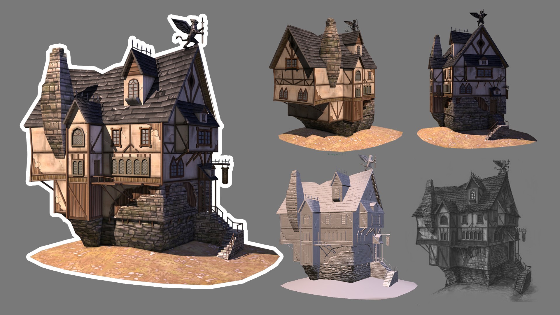 ArtStation - A house scene