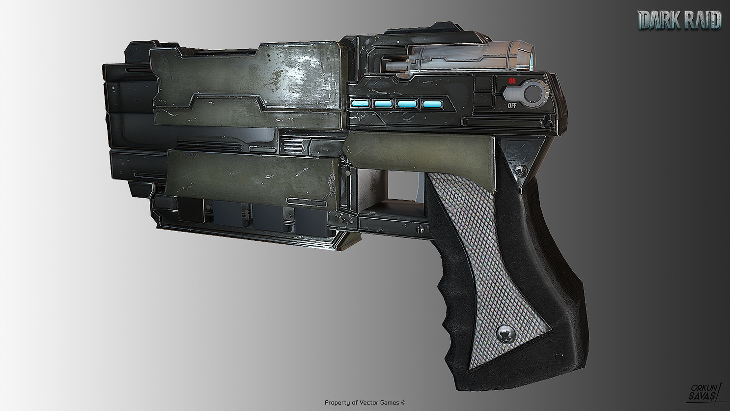 ArtStation - Sci-Fi Side Arm Low Poly