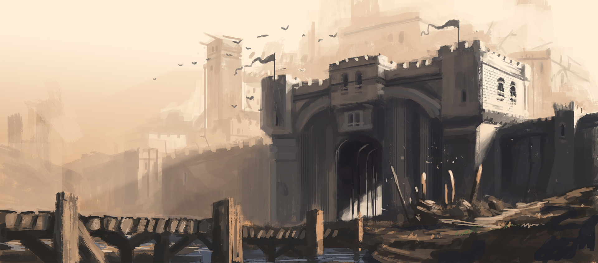 ArtStation - Castle gate