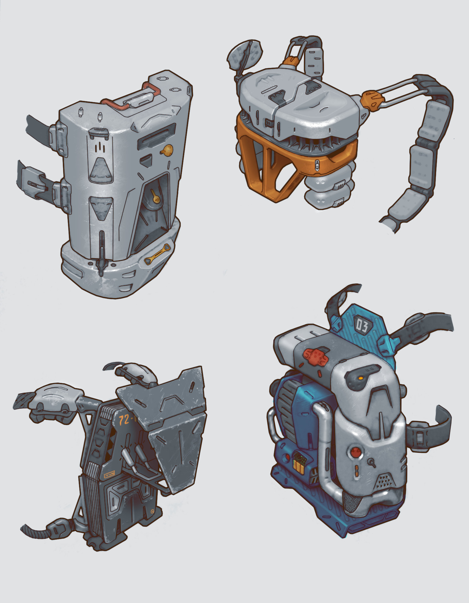 ArtStation - Jetpacks (Personal work)