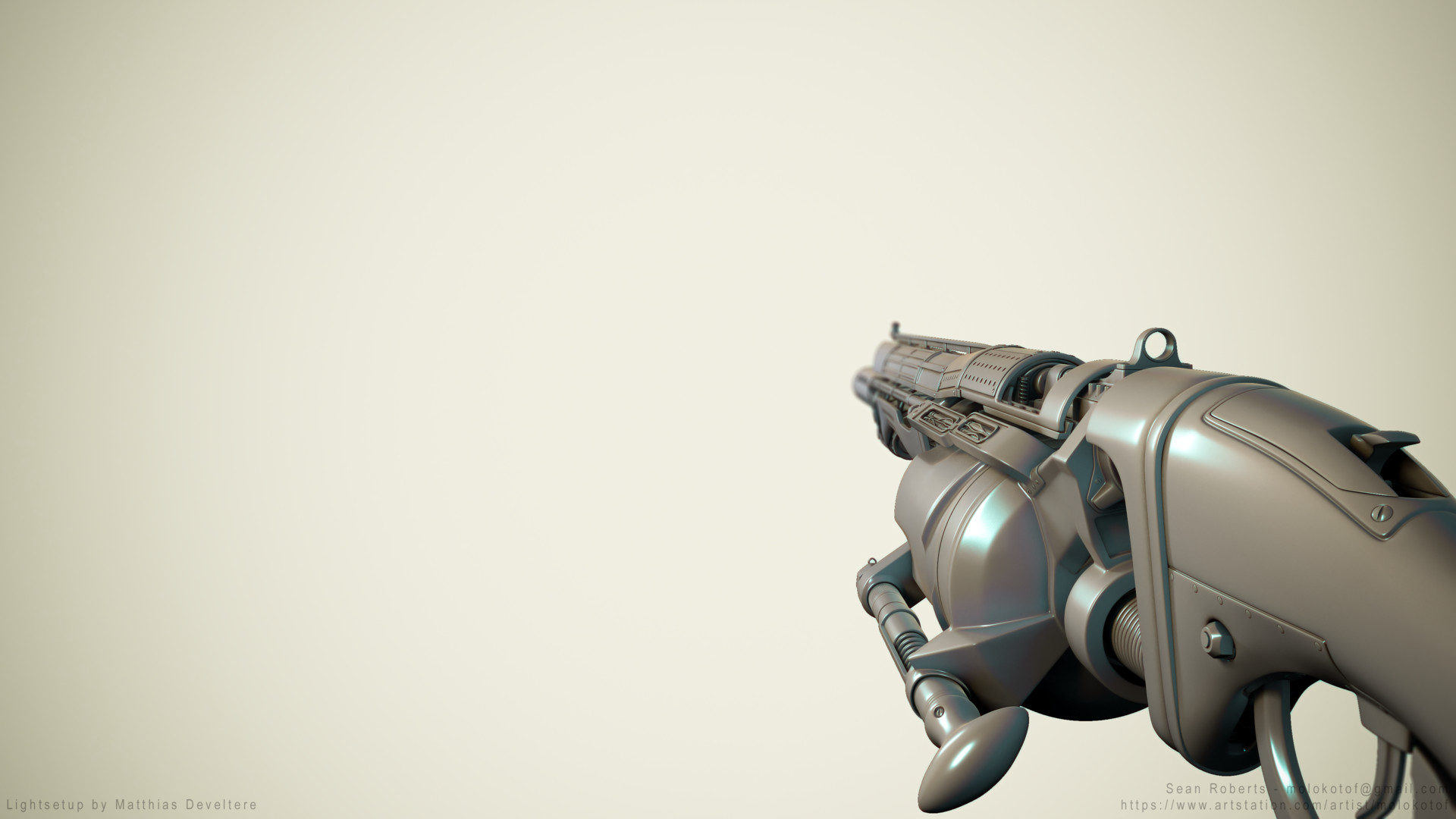 Sean Roberts - High Poly - Big Bore Revolving Lever Action Shotgun