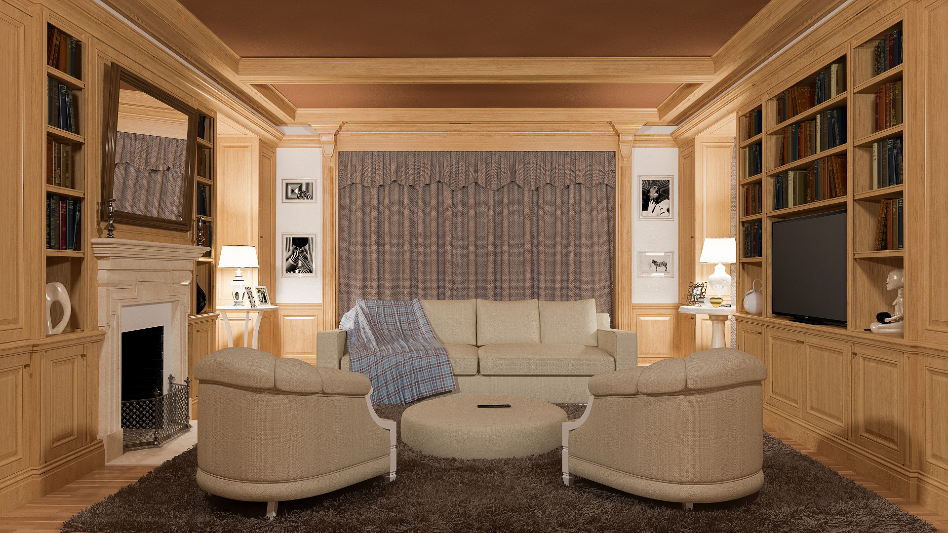 ArtStation - "Living room". 3D visualization.