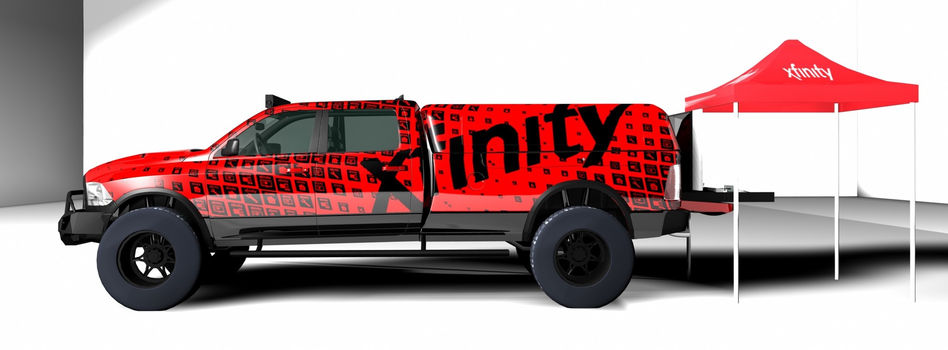 David Hobson - Xfinity Truck w/ Tent