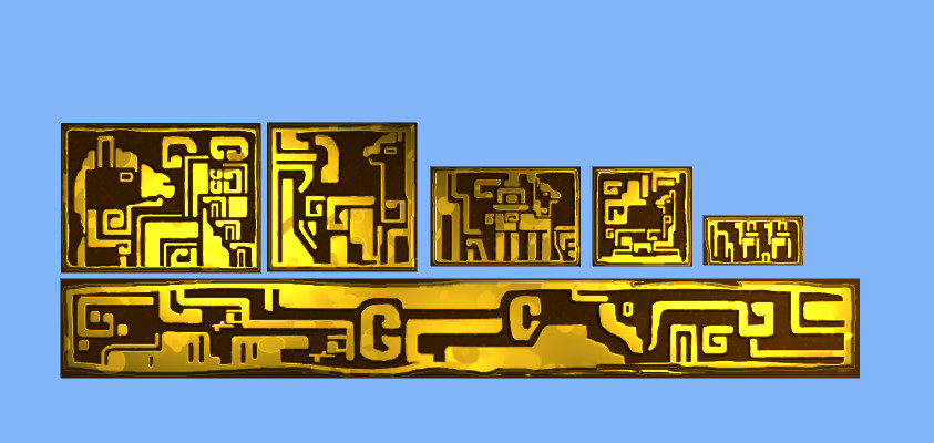 ArtStation - Gold Llama Detailed Bricks