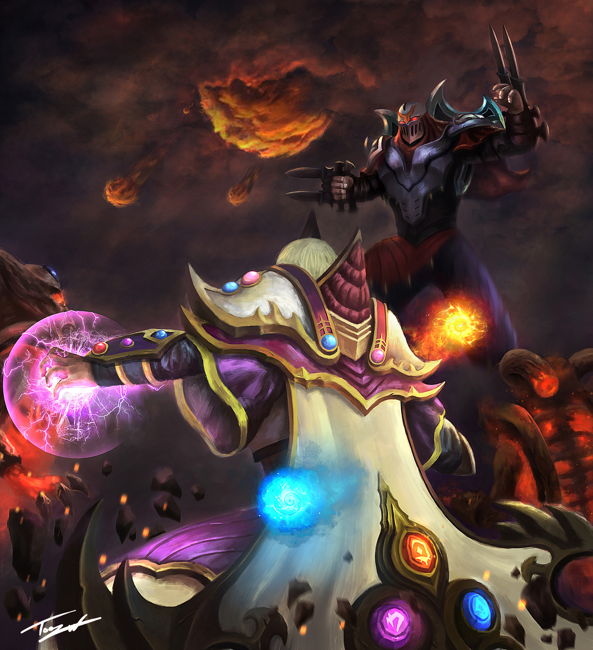 ArtStation - Invoker vs Zed