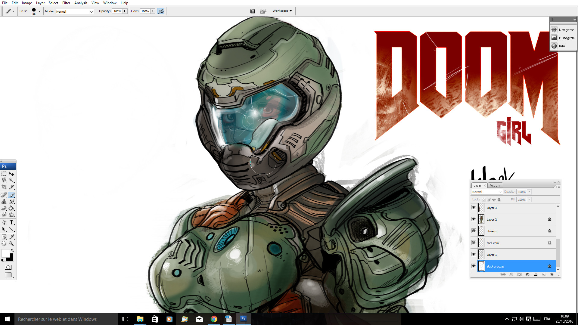 Maku Zoku - Doom girl Concept art