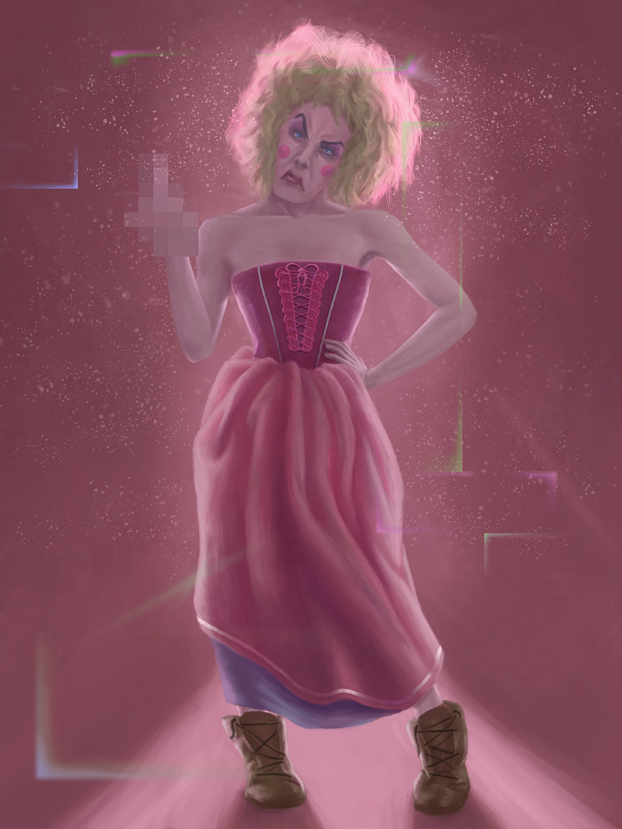 ArtStation - Lil Pound Cake + video process, Izzi Pixelated Brush