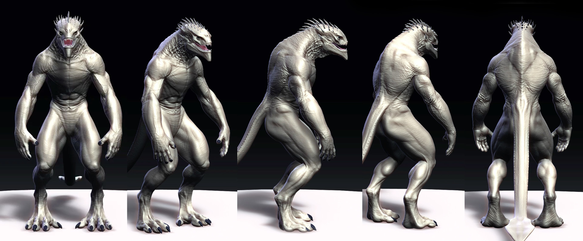 Kurtis Dawe - Lizard Alien Concept W.I.P