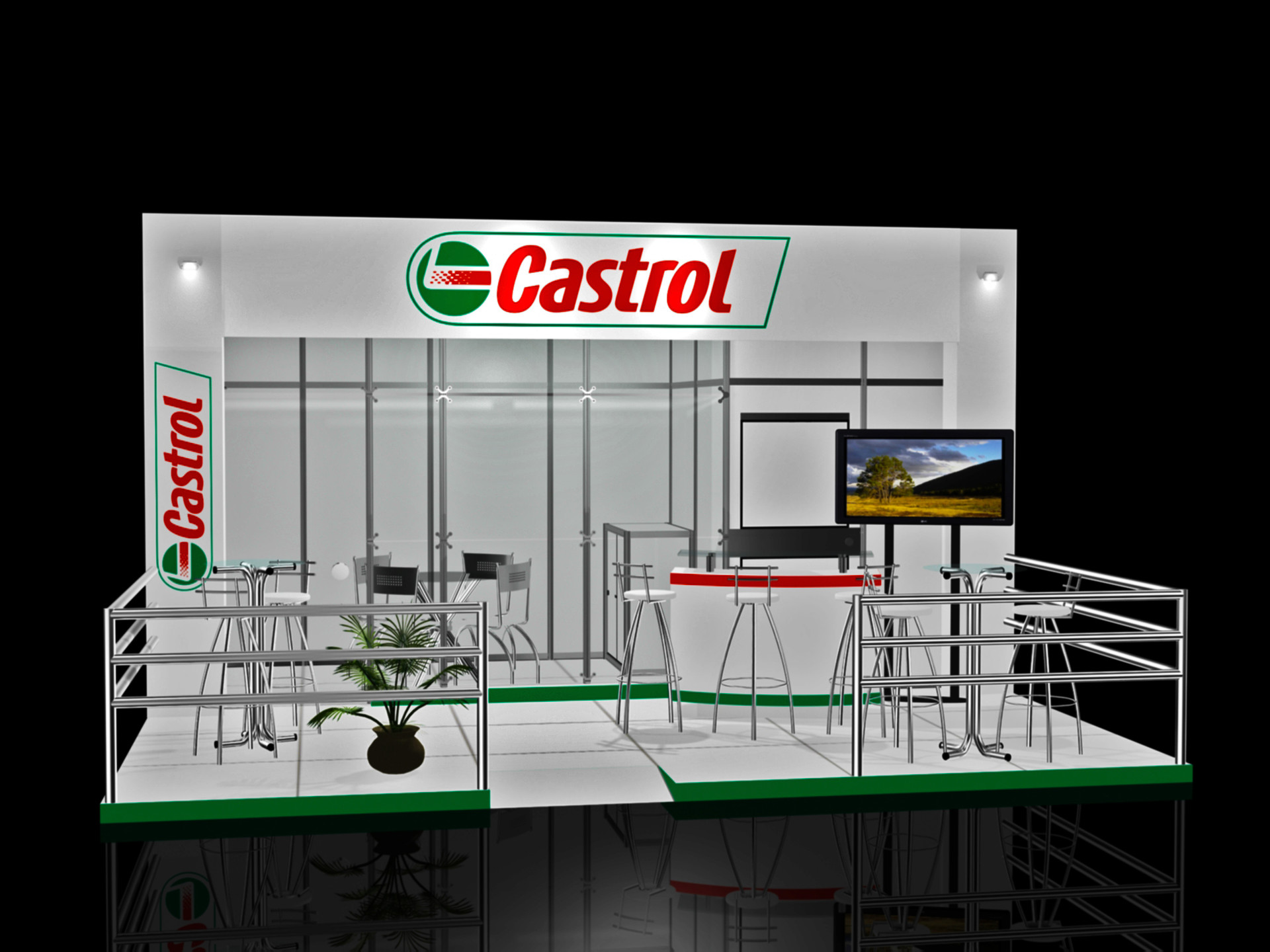 ArtStation - Castrol - 3D Exhibition Stand 2008