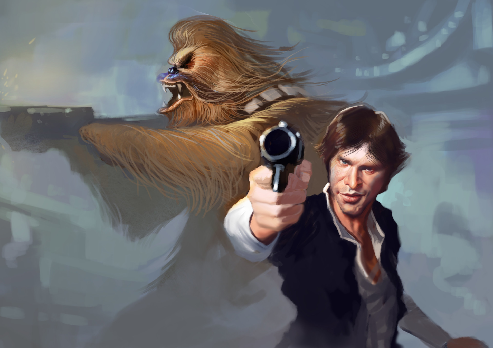 ArtStation - Han Solo and his best friend