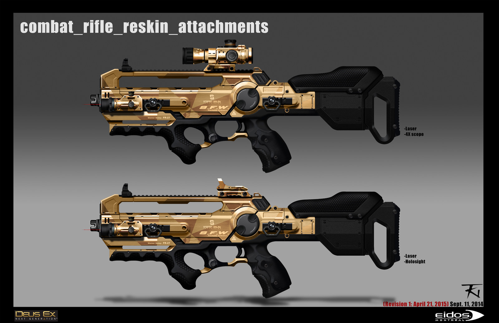 Trong-Kim Nguyen - Deus Ex Mankind Divided: Combat Rifle