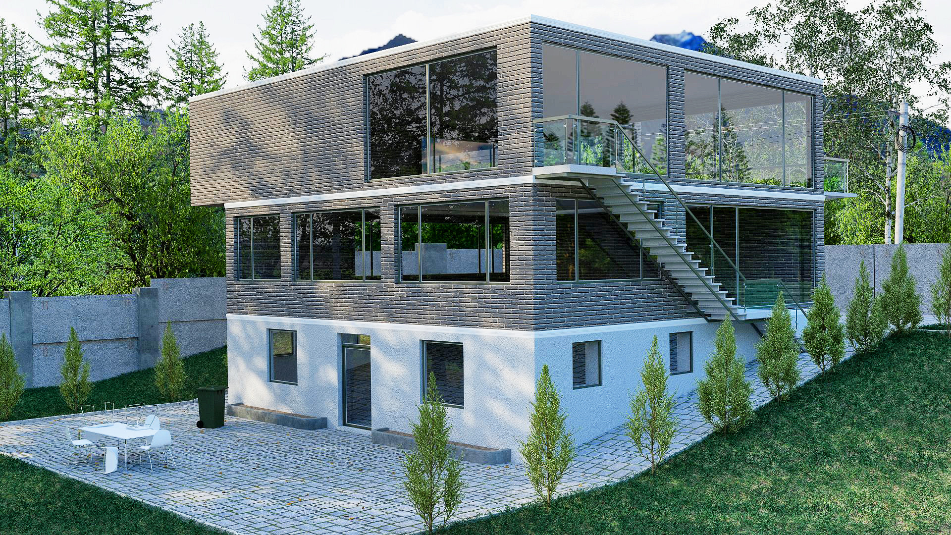 ArtStation - "Private house"-3D Visualization.