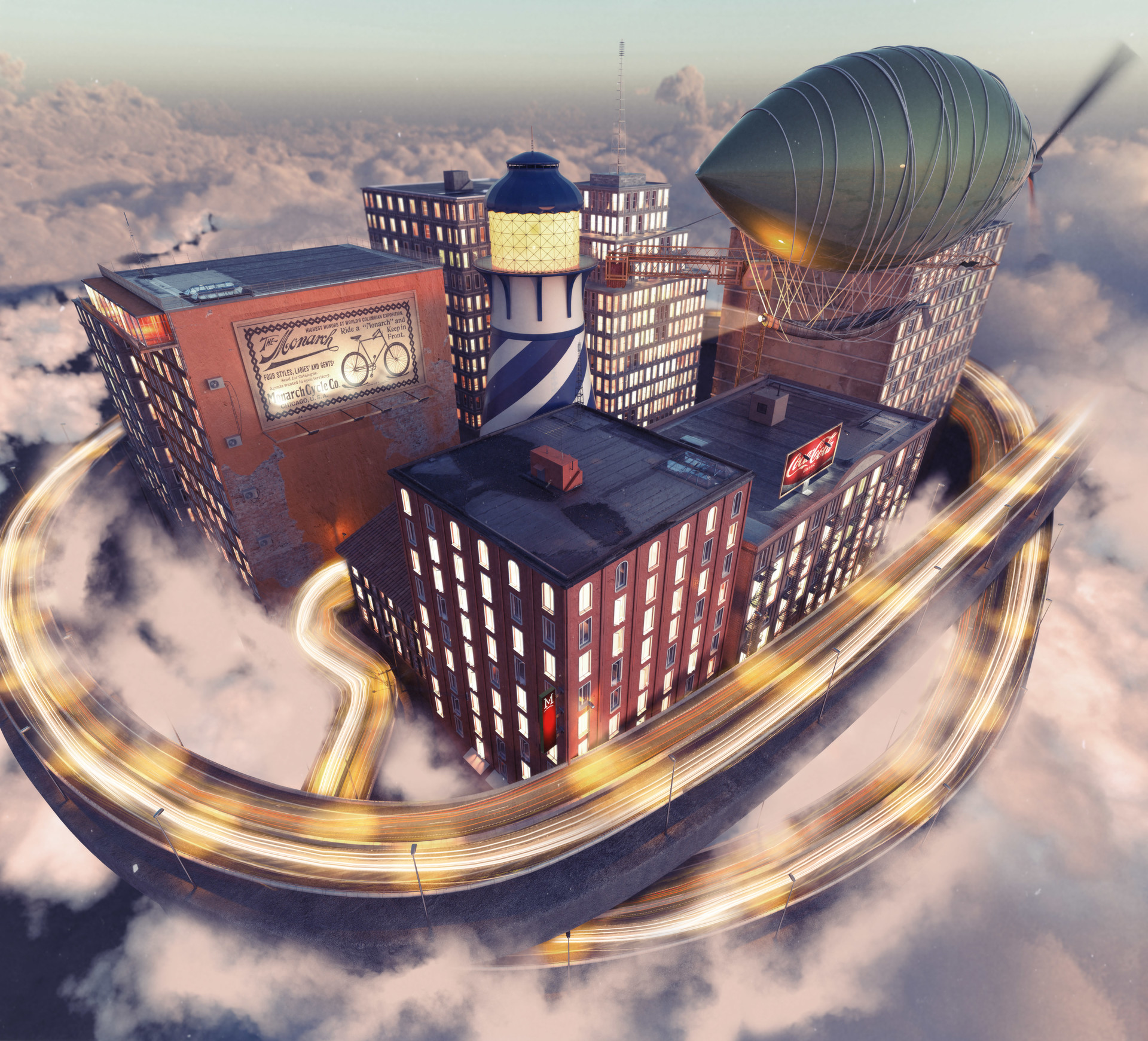 ArtStation - Flying City - 3D Thi lIma X Daniela Donato Concept