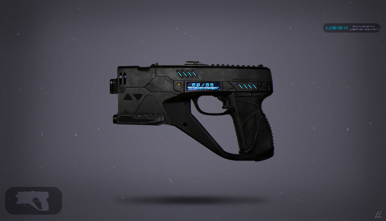 Fabio Paulesu - Futuristic Handguns Remake