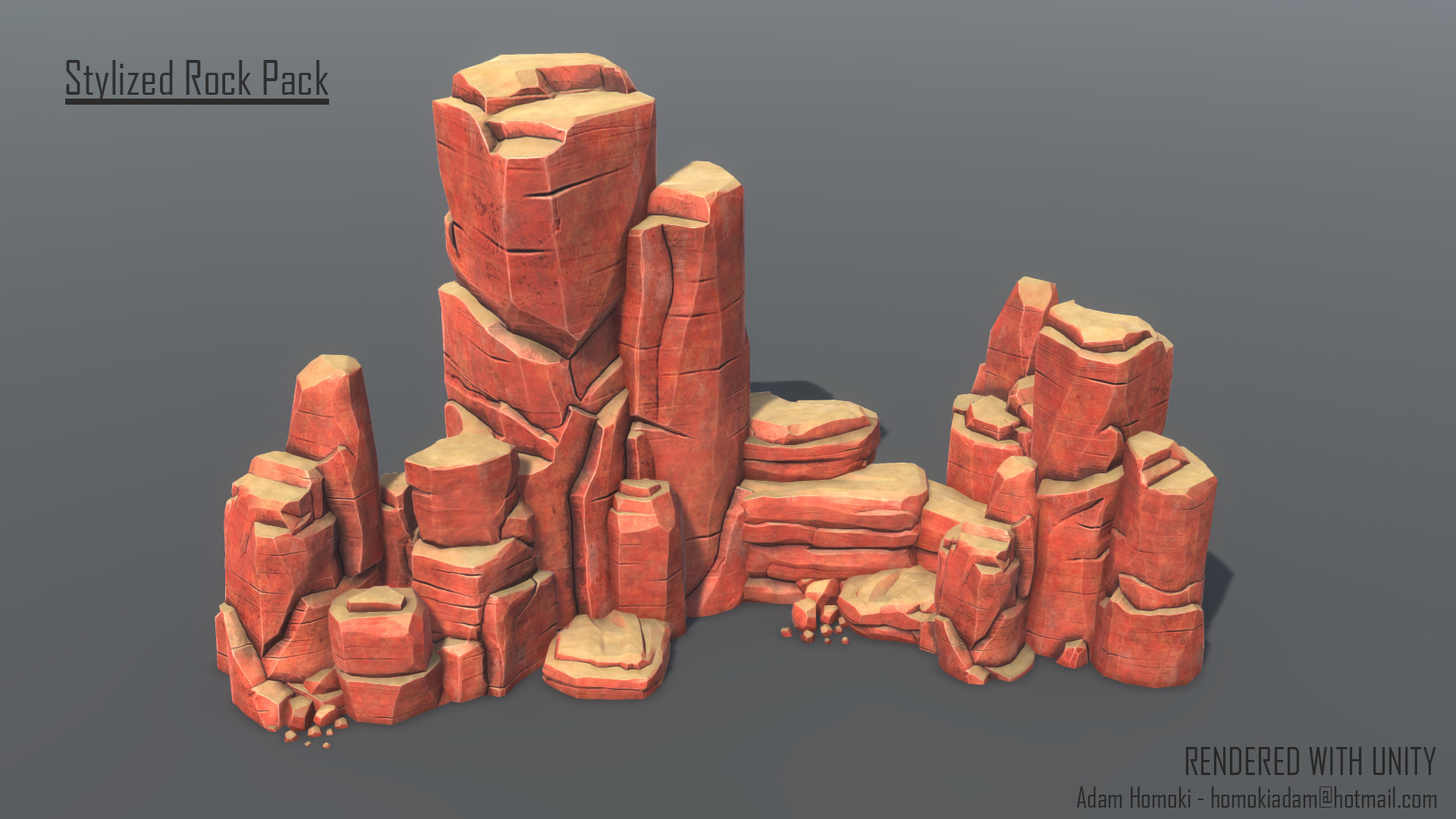 ArtStation - Stylized Rock Pack