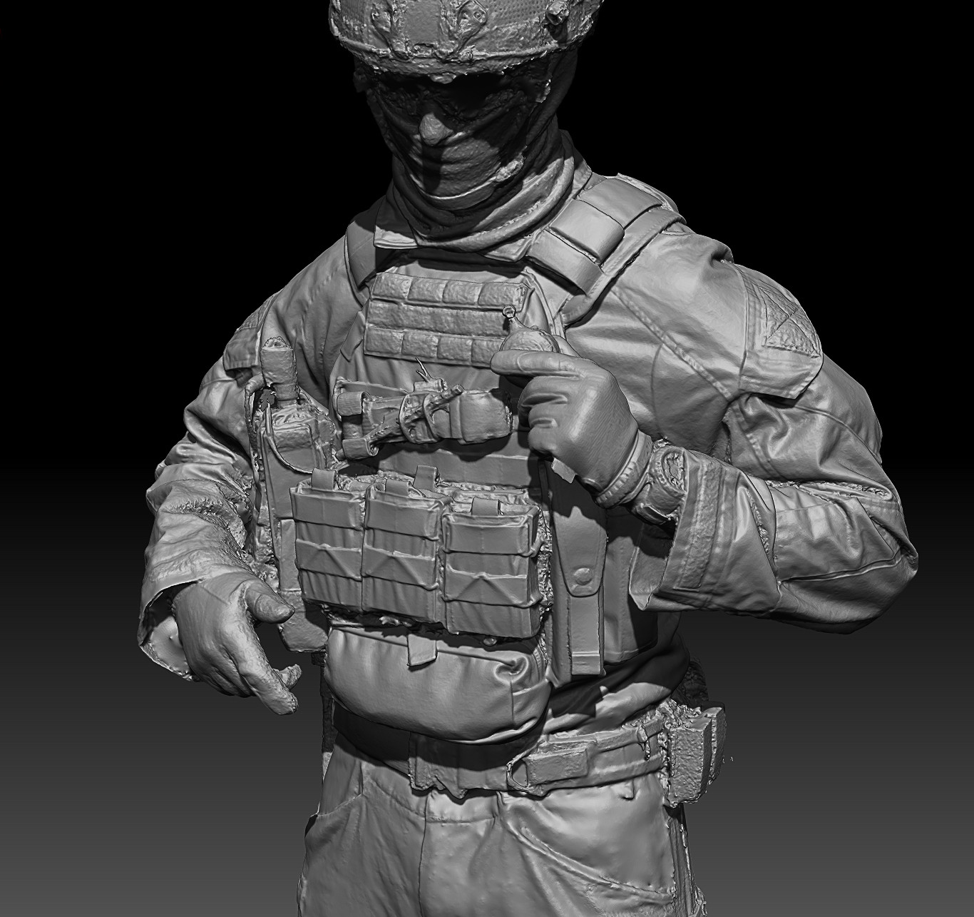Glen Harris - Australian Assault Soldier - 3D Scan