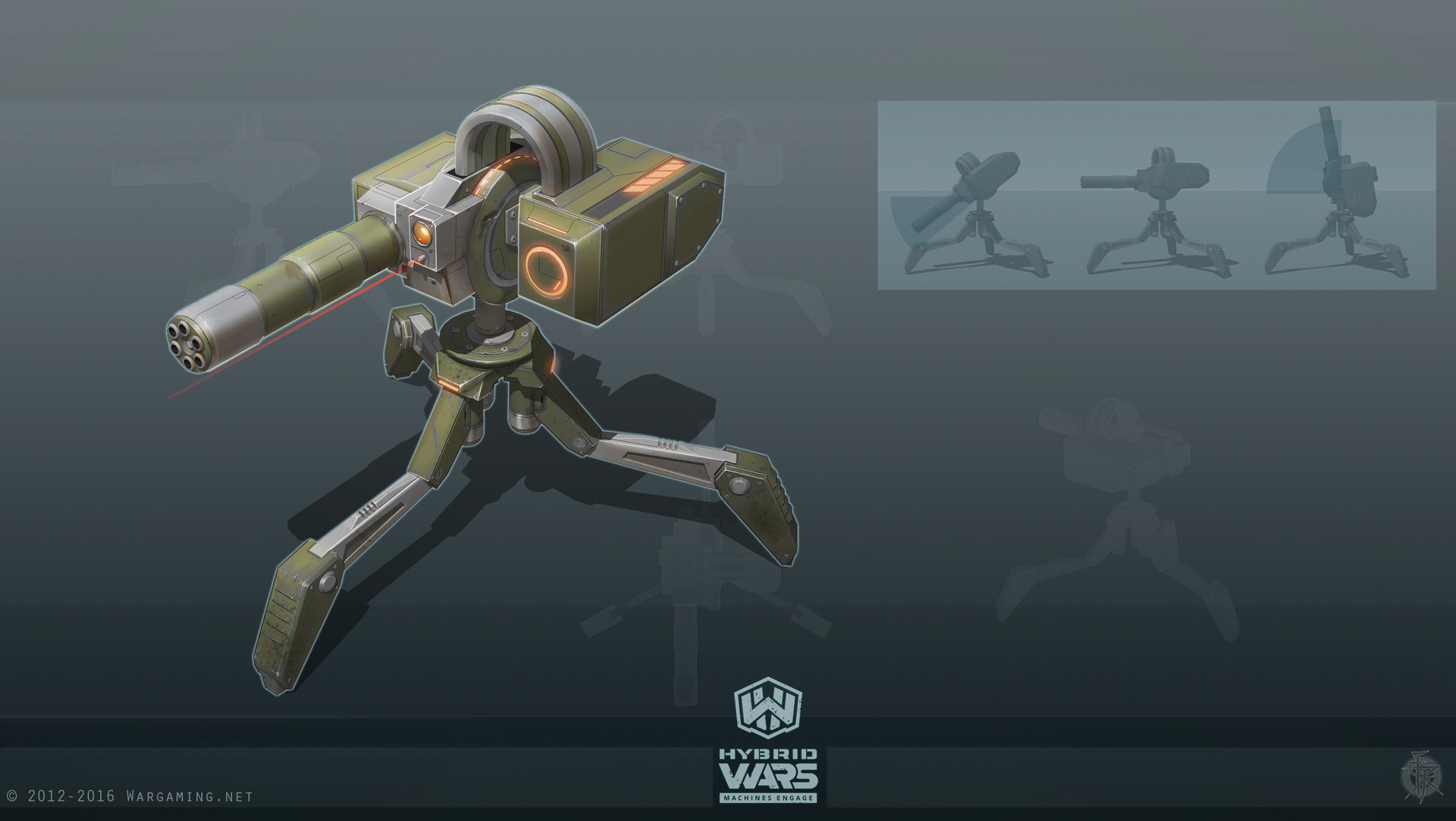 Alexey Kirsanov - Hybrid wars - Support turrets concepts