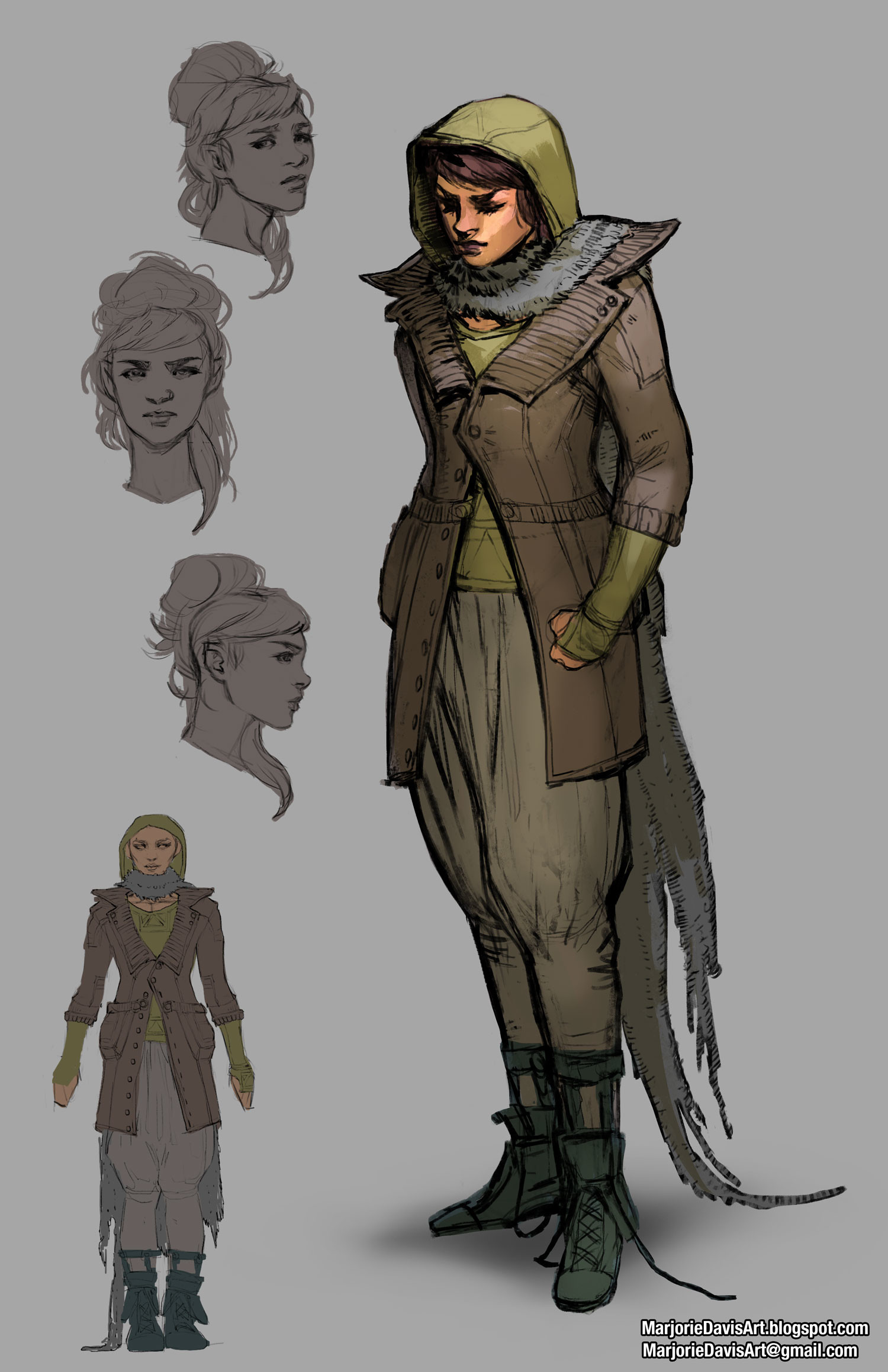 ArtStation - ruth character sheet