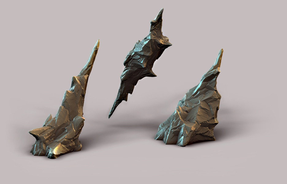 Stephanie Everett - Selection of RIFT environment art props
