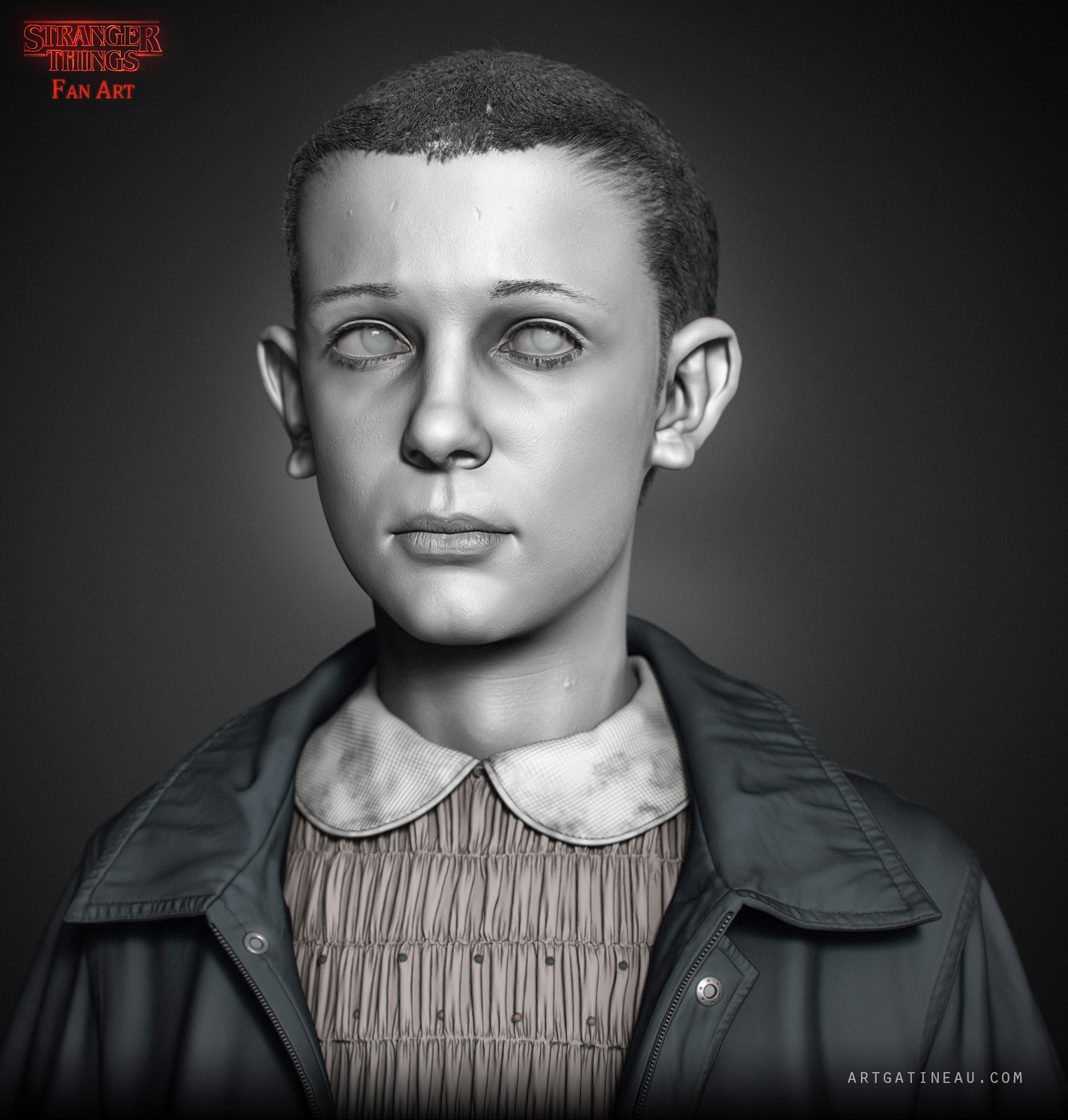 Arthur Gatineau - Stranger Things S1 - Eleven portrait