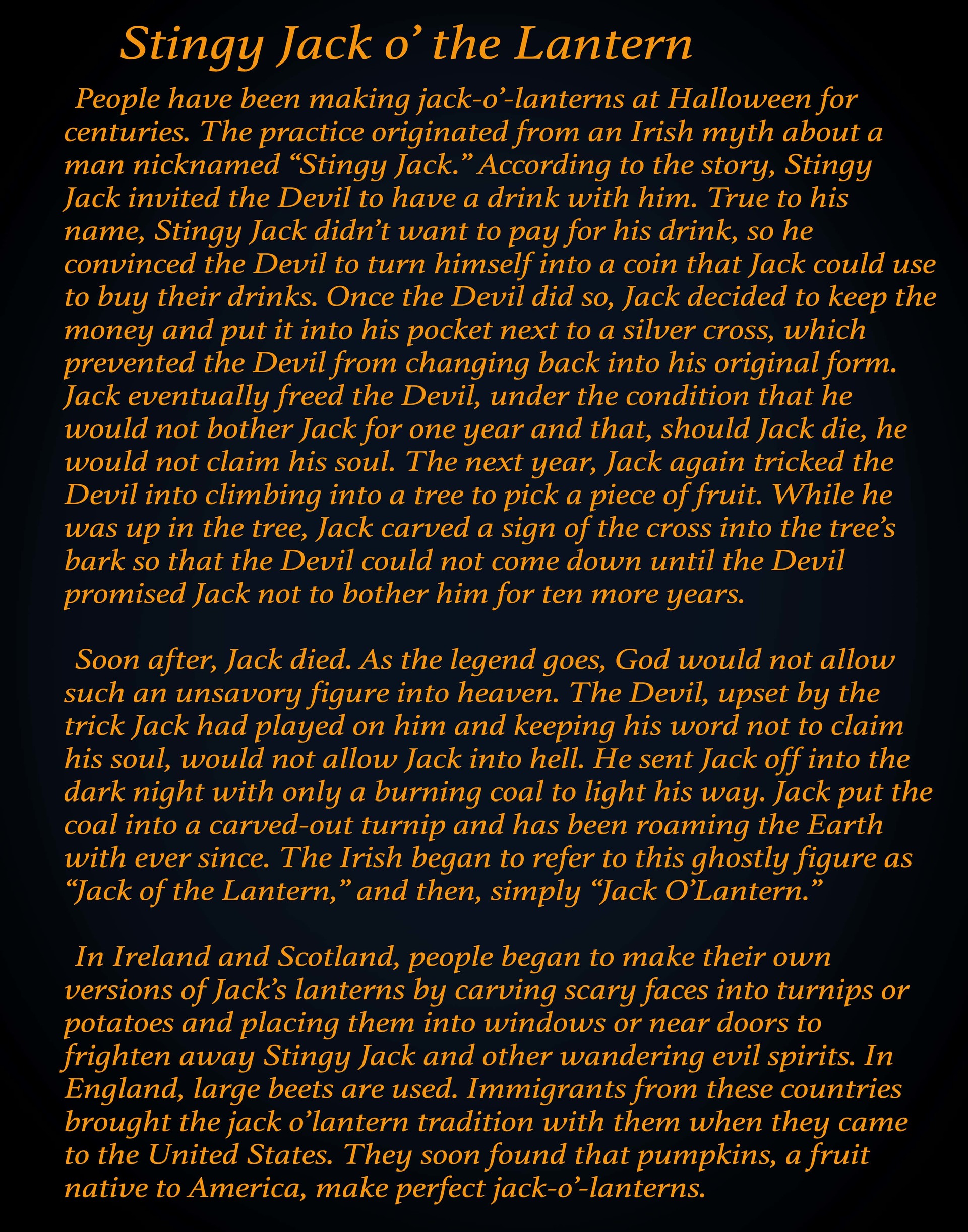 Stu Harrington - Stingy Jack o' the Lantern