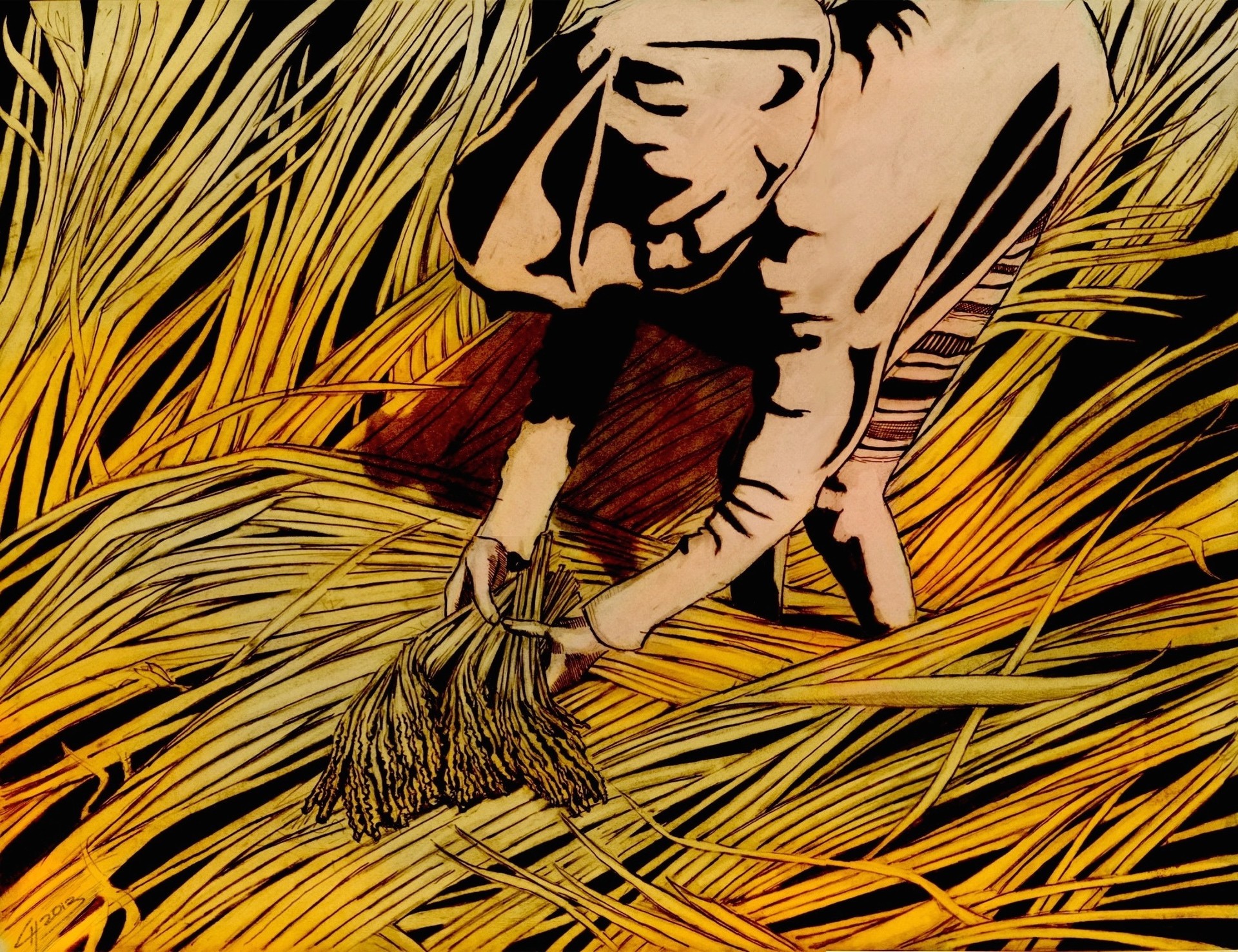 ArtStation - Rice Harvest