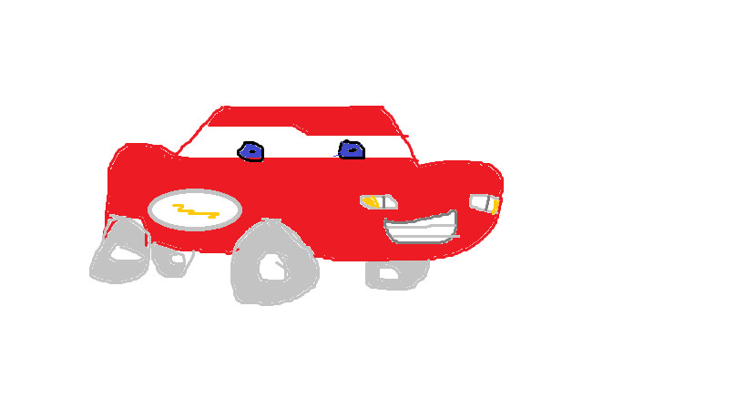 how to draw a cute lightning mcqueen