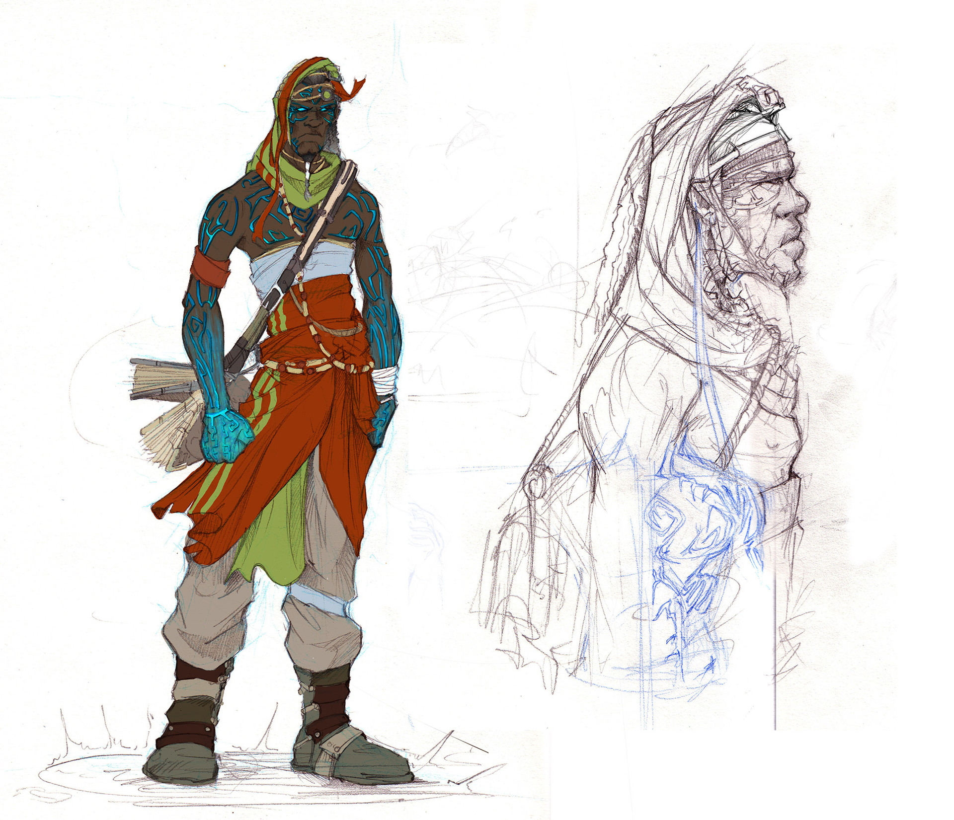 Damian Buzugbe - Fable 2 character style exploration