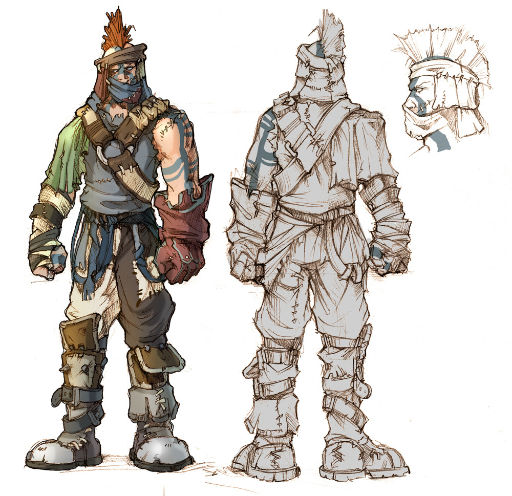 Damian Buzugbe - Fable 2 character style exploration