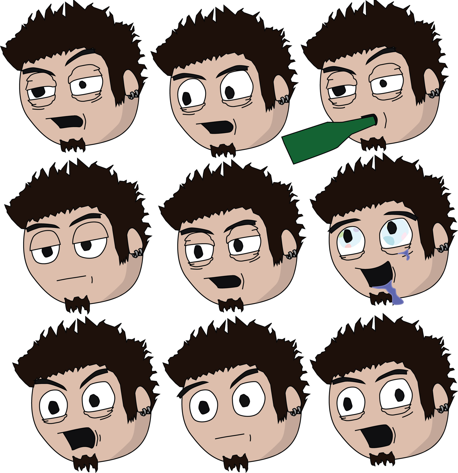 ArtStation - Cartoon Facial Expressions