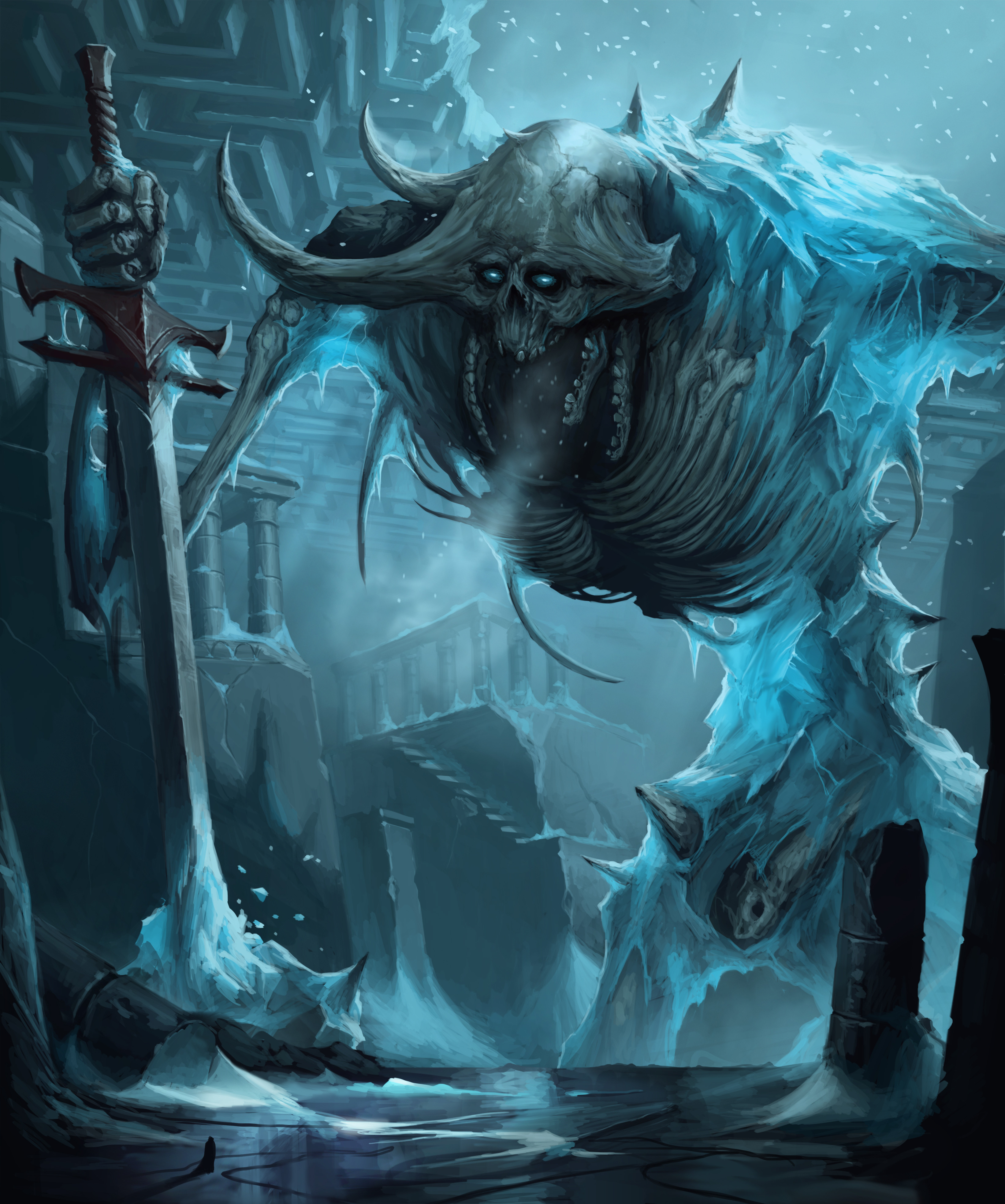 Sithhud, the Frozen Lord - Pathfinder demon by Diana Franco : r ...