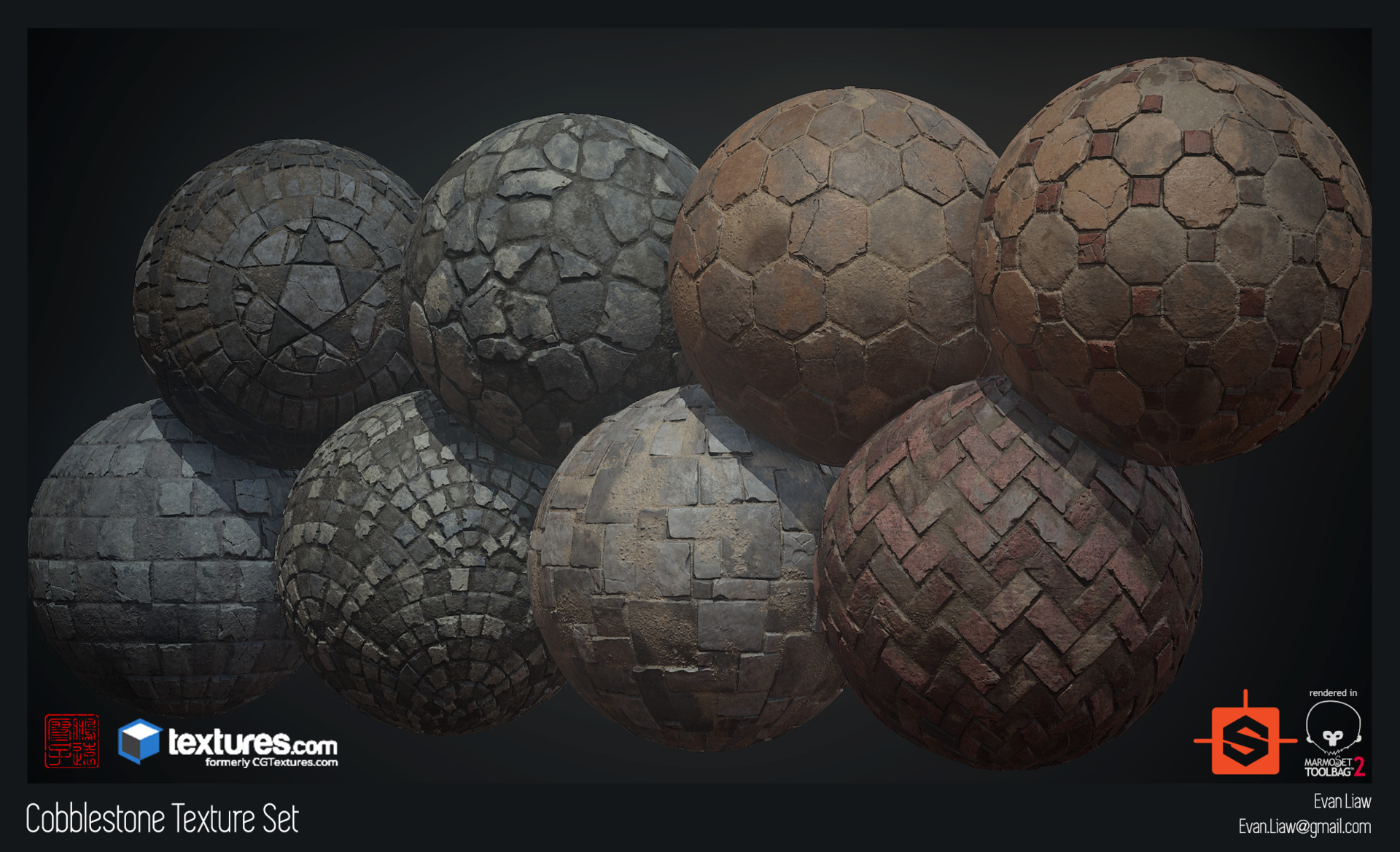 ArtStation - Textures.com Cobblestone Set