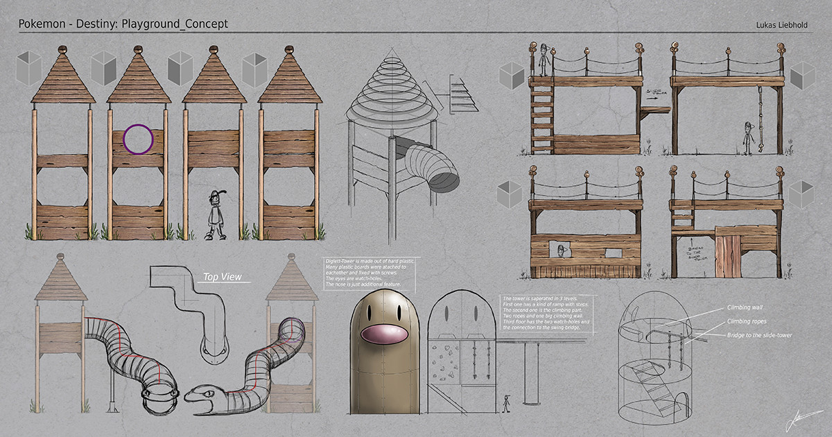 ArtStation - Pokemon-Destiny: Playground Concept