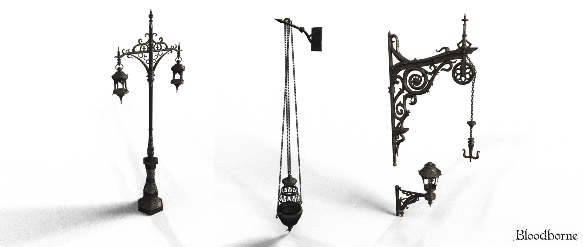 ArtStation - Bloodborne-street light+censer+censer_2