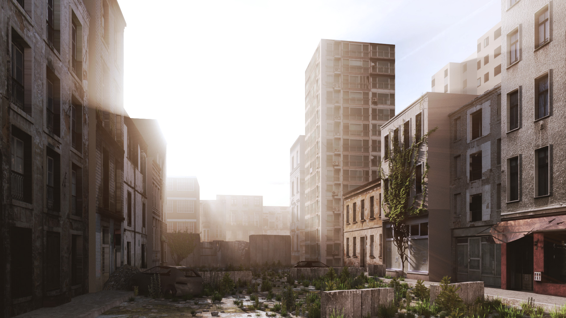 ArtStation - Postwar city - Exterior Scene